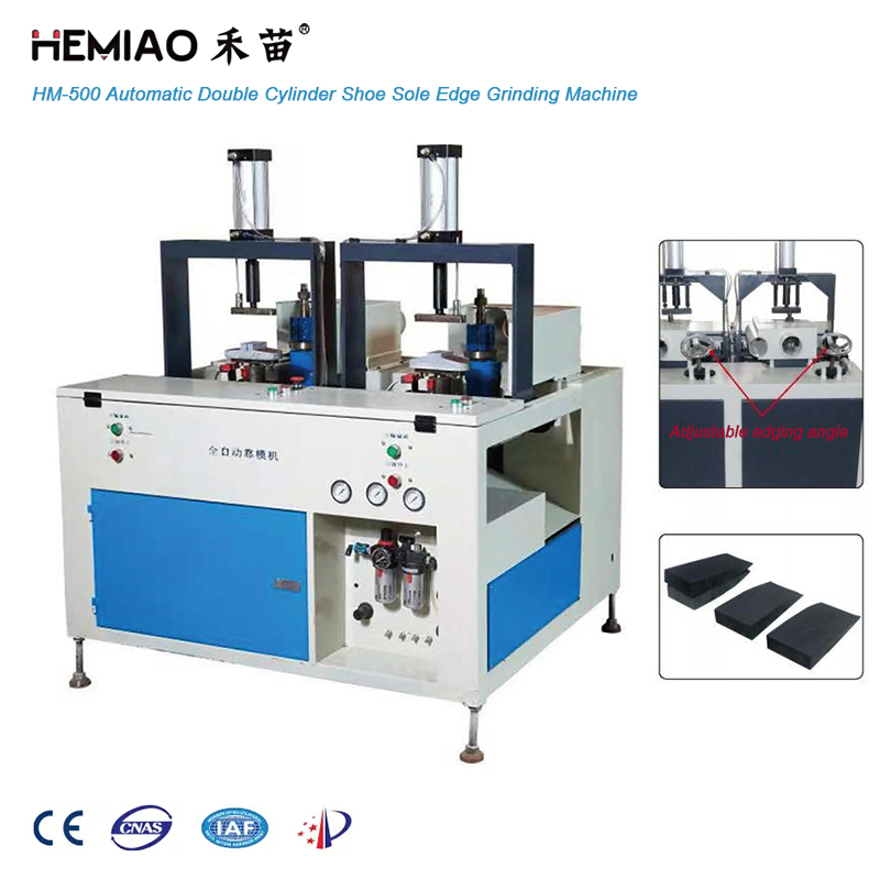 China HM-500 Automatic Double Cylinder Shoe Sole Edge Grinding Machine ...